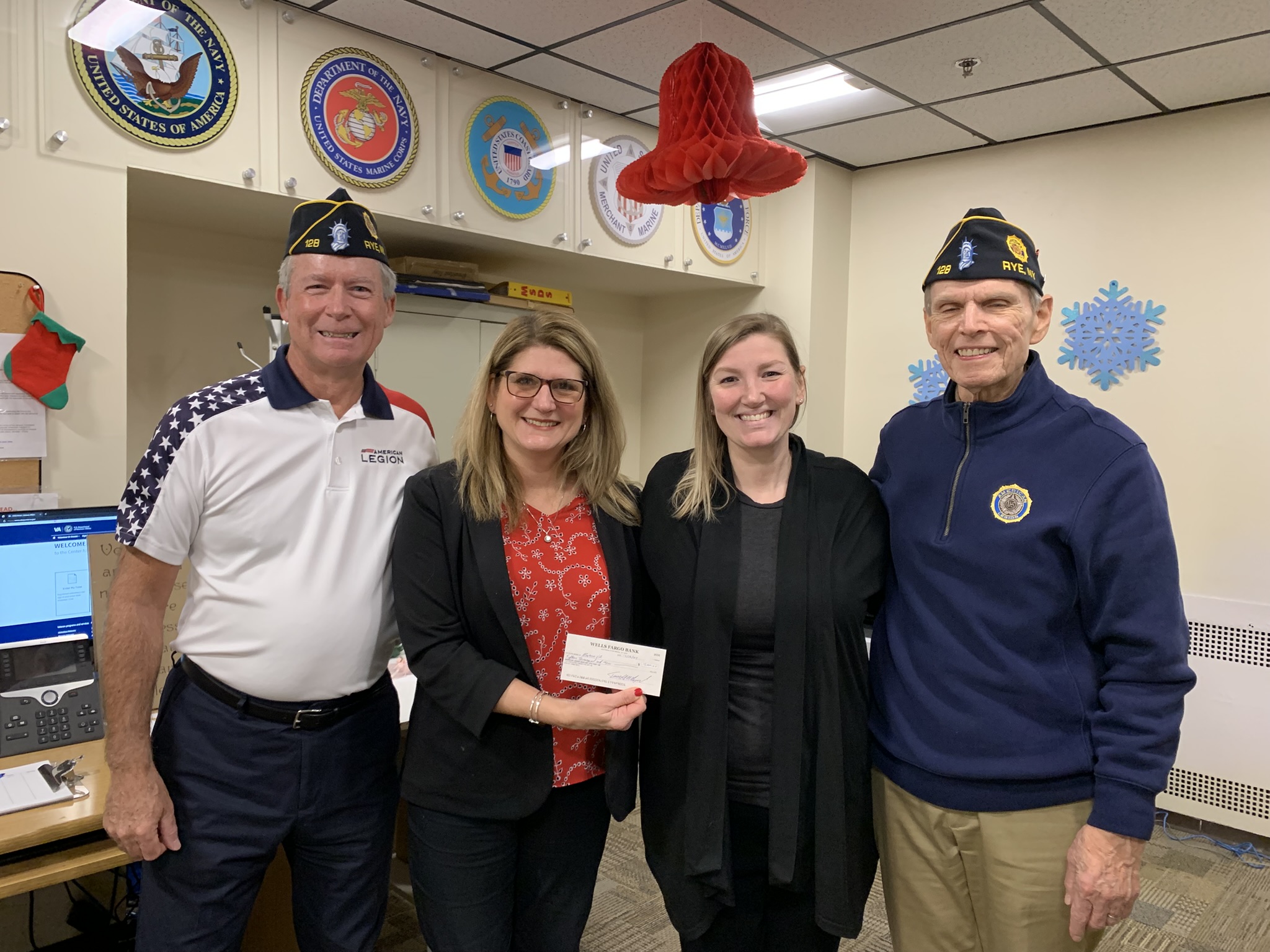 Post Donates to Montrose VA Hospital – Rye, NY American Legion Post 128