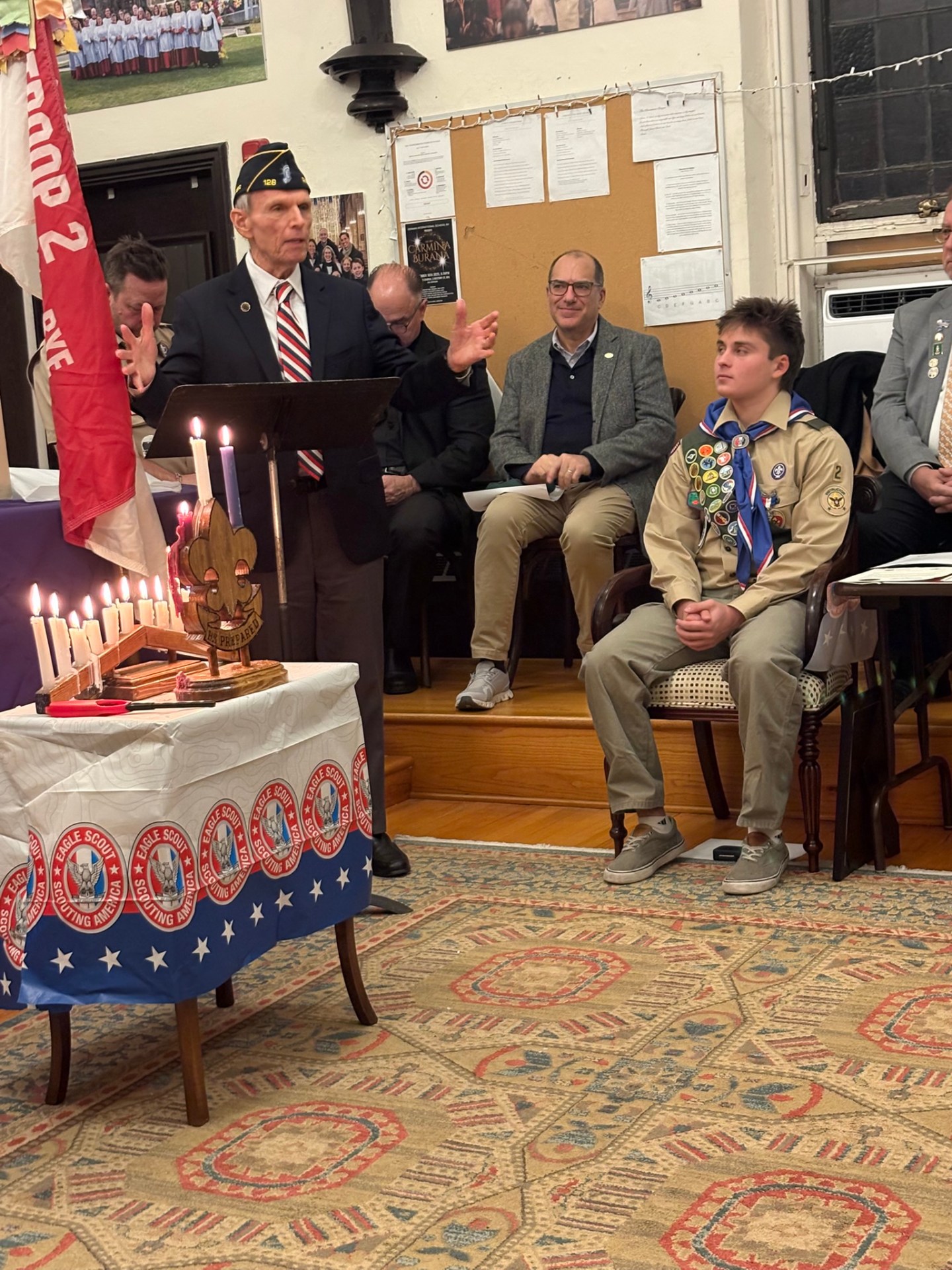 Commander Speaks at Eagle Court of Honor – Rye, NY American Legion Post 128