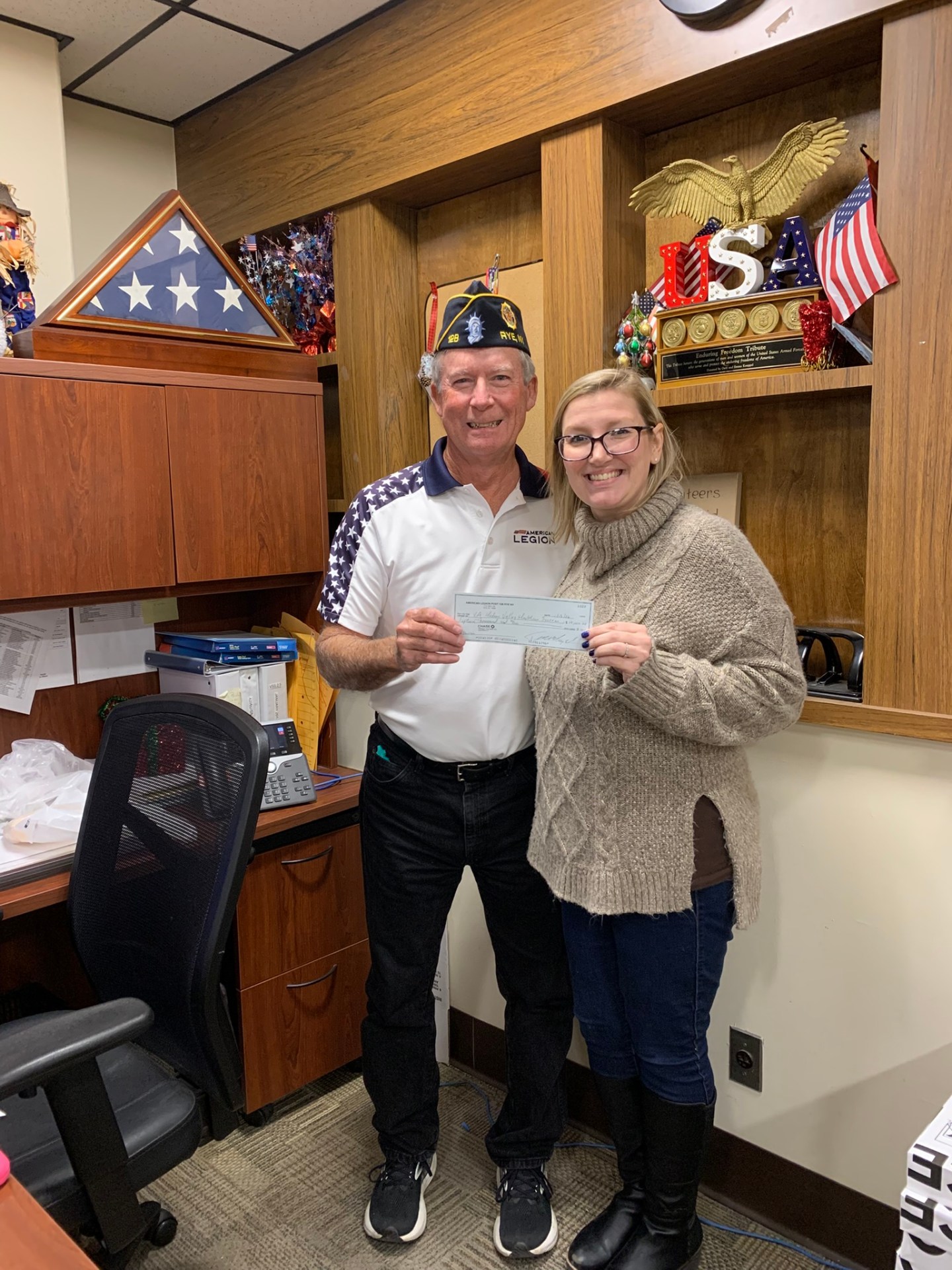 Post Donates to Montrose VA Hospital – Rye, NY American Legion Post 128